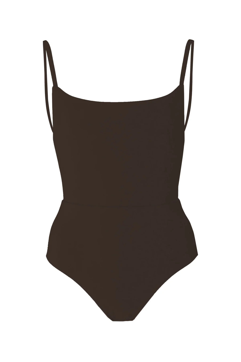 Square Neck Open Back One-Piece - Espresso – BLVD
