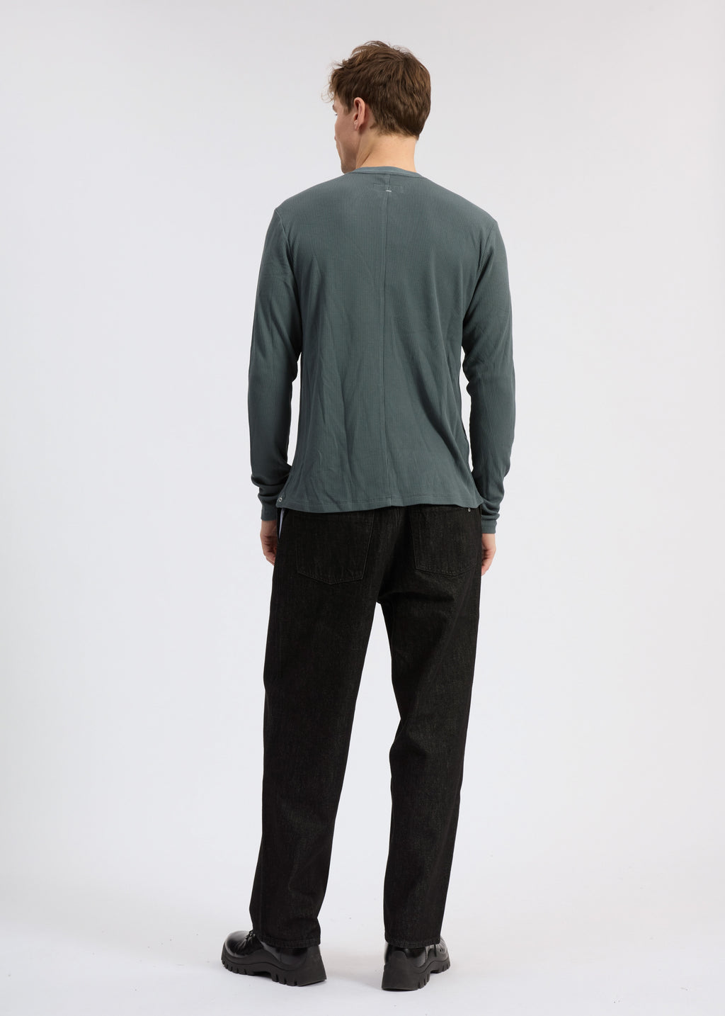 Tech Waffle Henley - Slate – BLVD